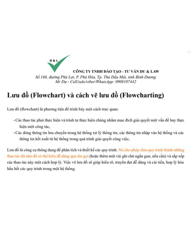 Lưu đồ (Flowchart) và cách vẽ lưu đồ (Flowcharting) - CÔNG TY TNHH ĐÀO ...